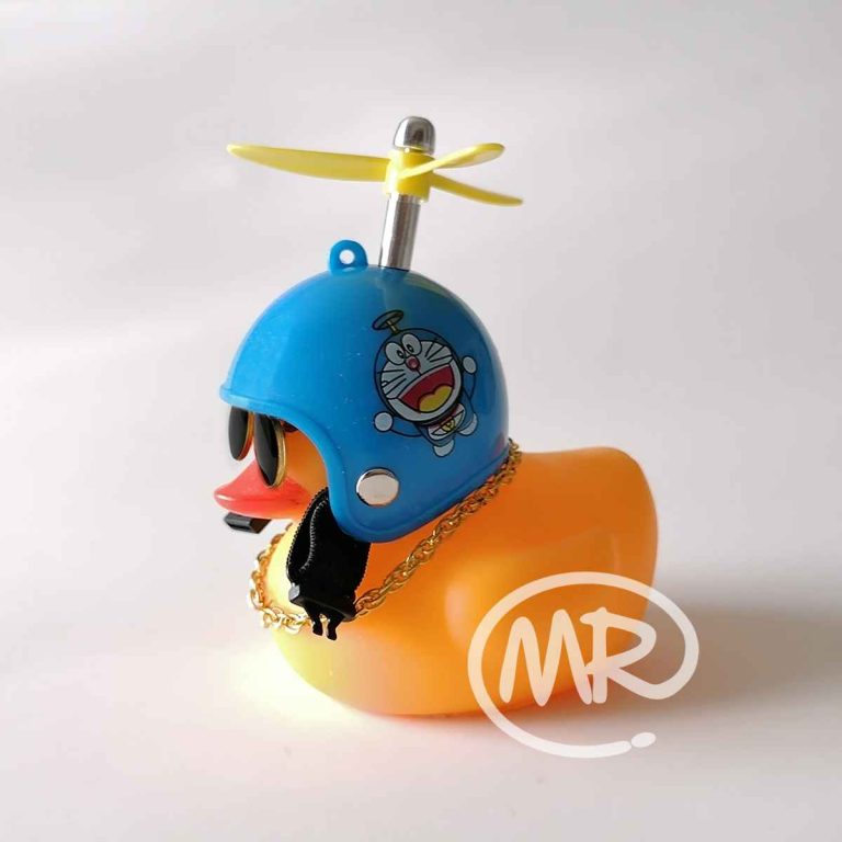 1. Figura Patito de hule con casco – Doraemon – Mundo Roms